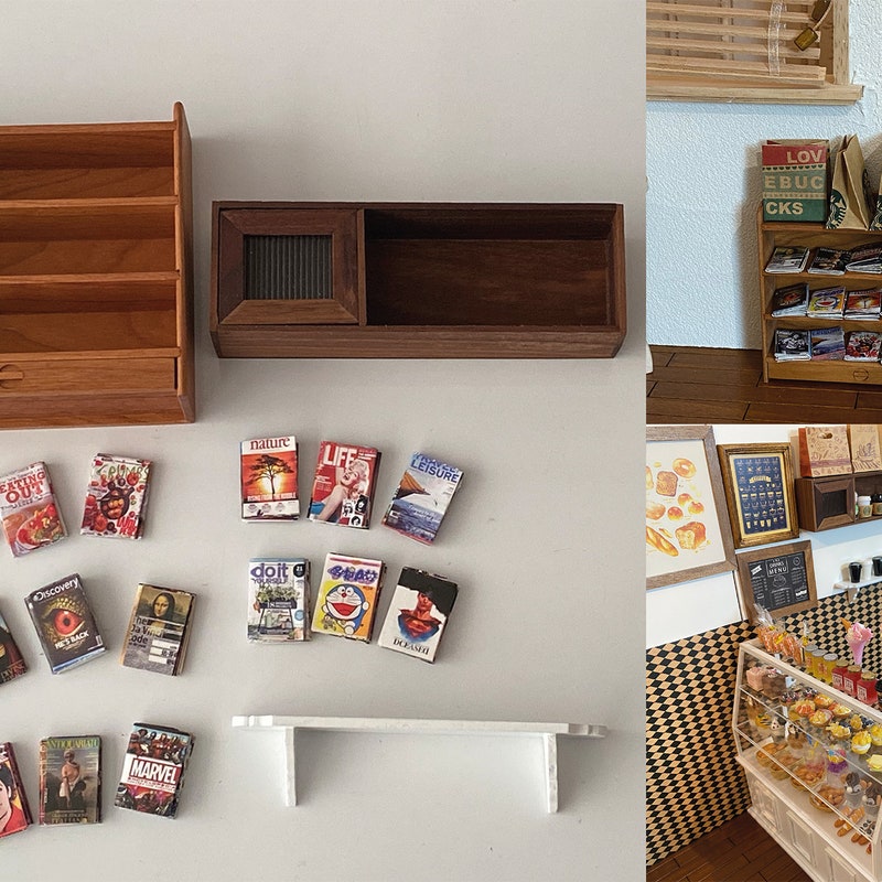 Miniature Bookcase - Etsy