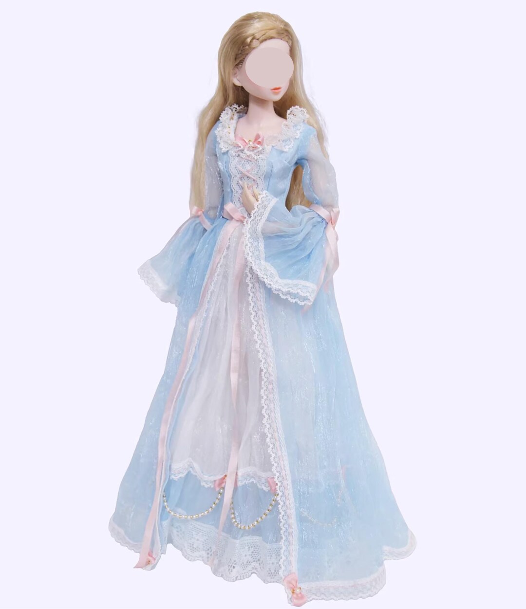 Handmade 1:6 Scale Romantic Vintage Doll Dress Miniature Victorian ...