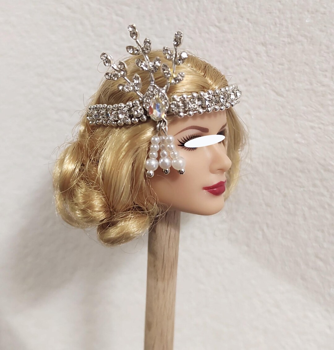 Craftuneed 1:6 Scale 1920s Inspired Luxury Doll Rhinestones Headband ...