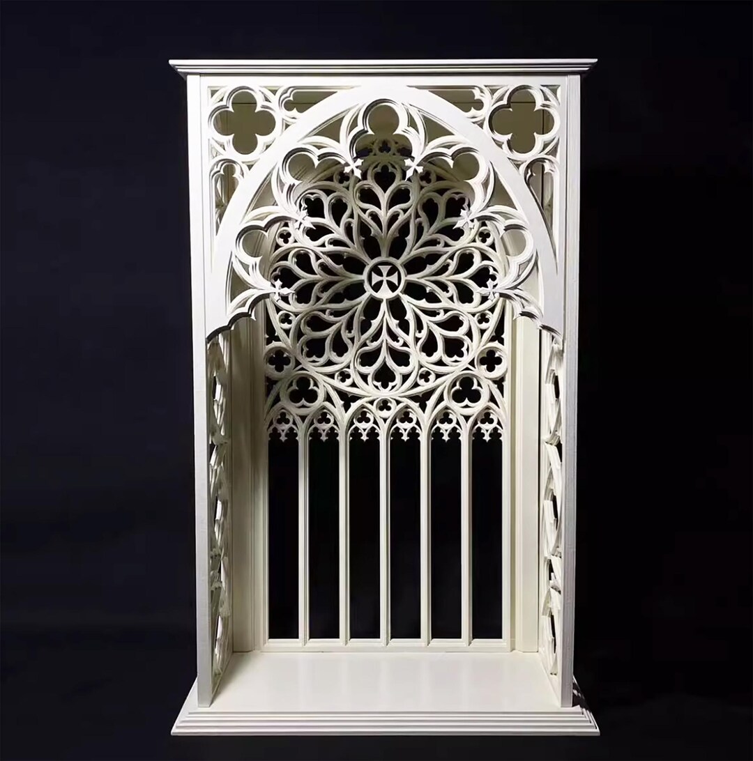Miniature Gothic Cathedral Church Window DIY Kit - Unassembled ...