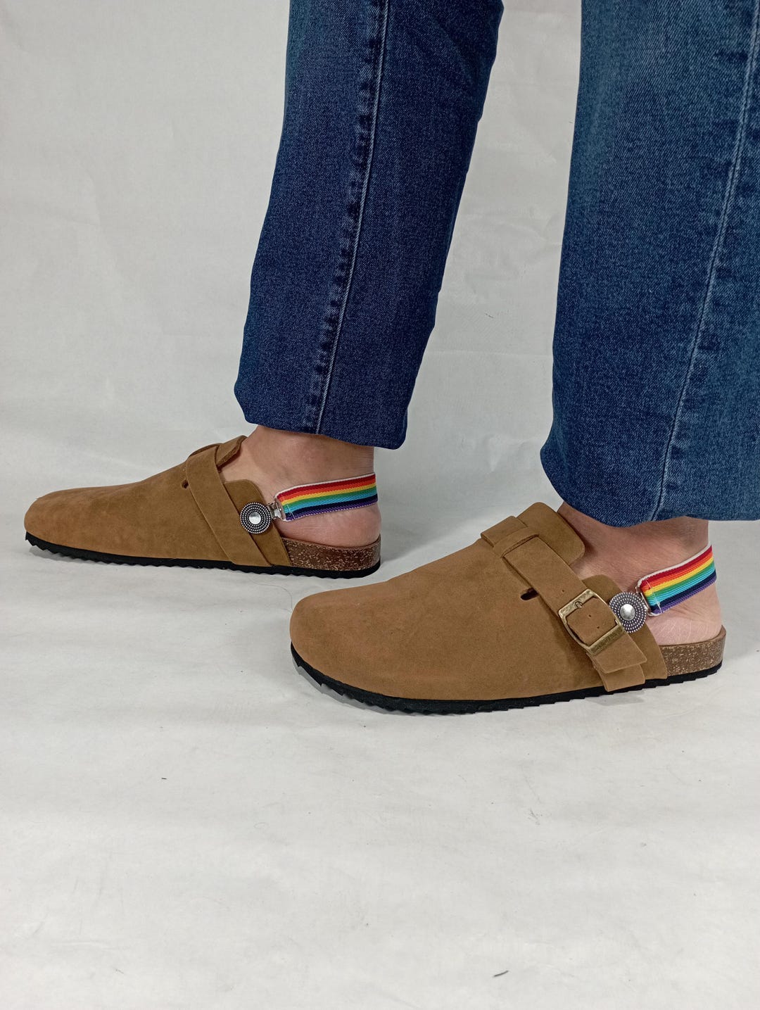 Rainbow Elastic Straps for Mules and Clogs - Etsy