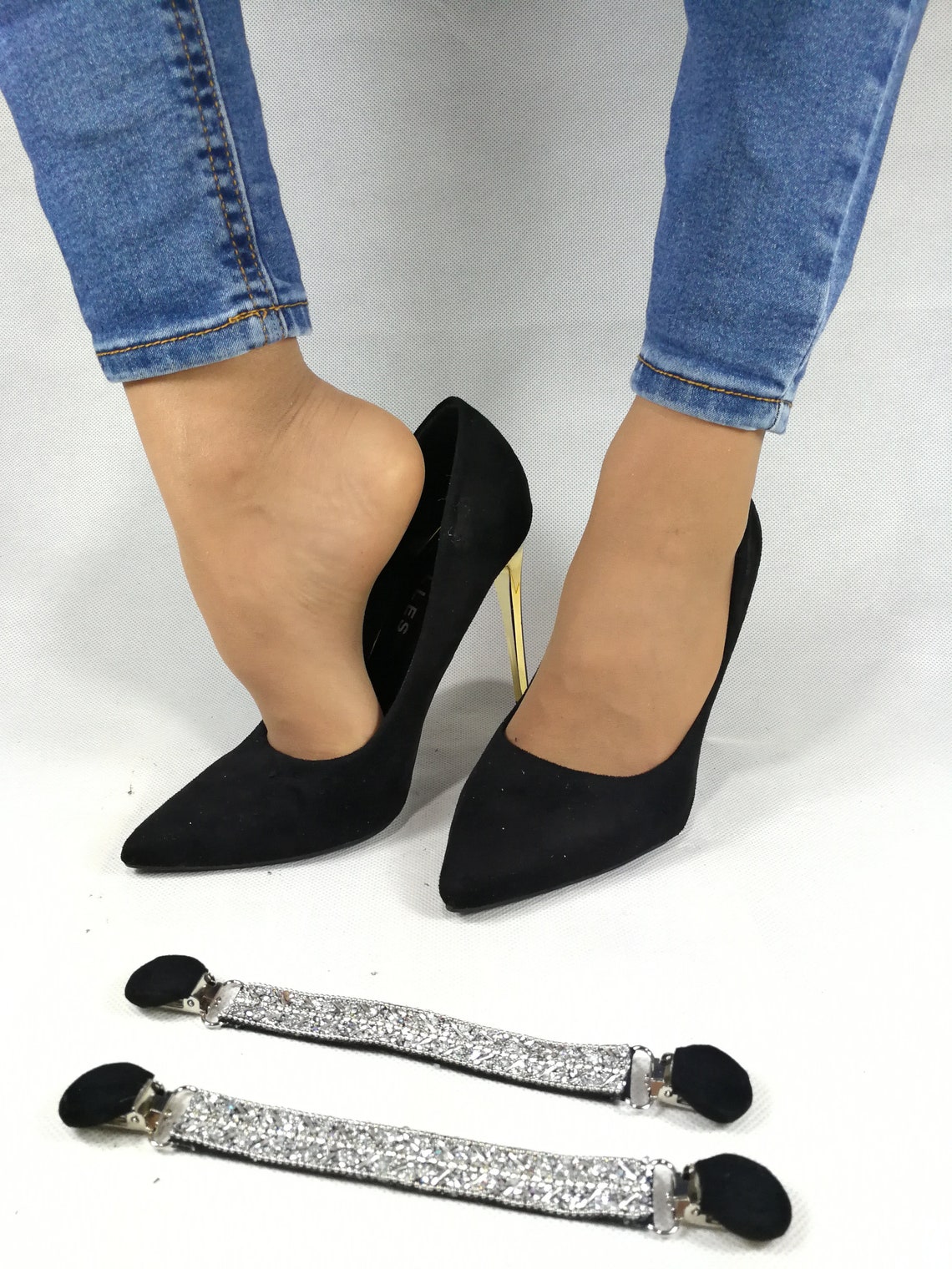 Detachable Double Clip Shoe Straps for Flats, Heels and Wedges LUCYCLIP ...