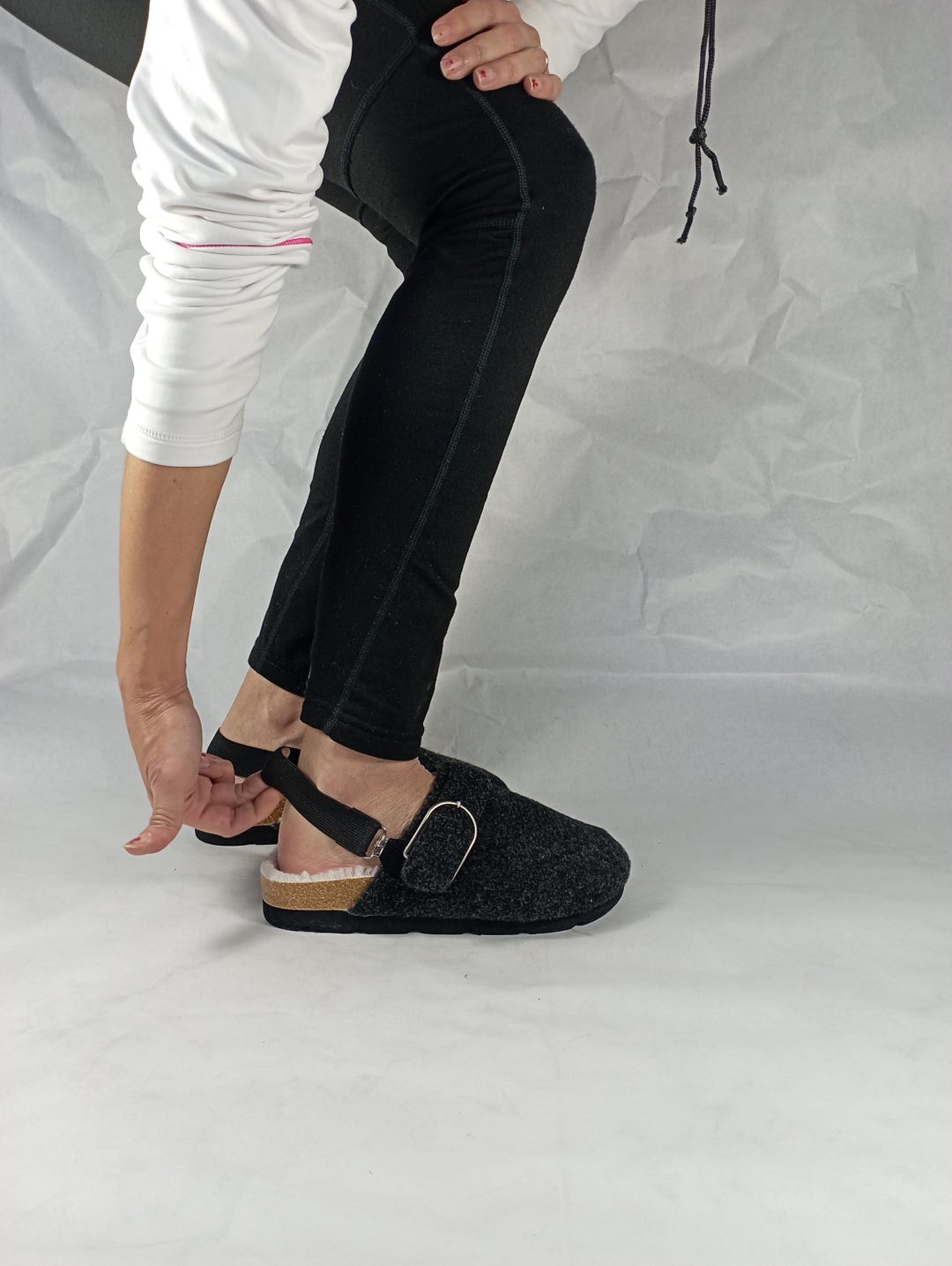 Mule Shoe Straps, Adjustable Clog Heel Straps, Total Black - Etsy