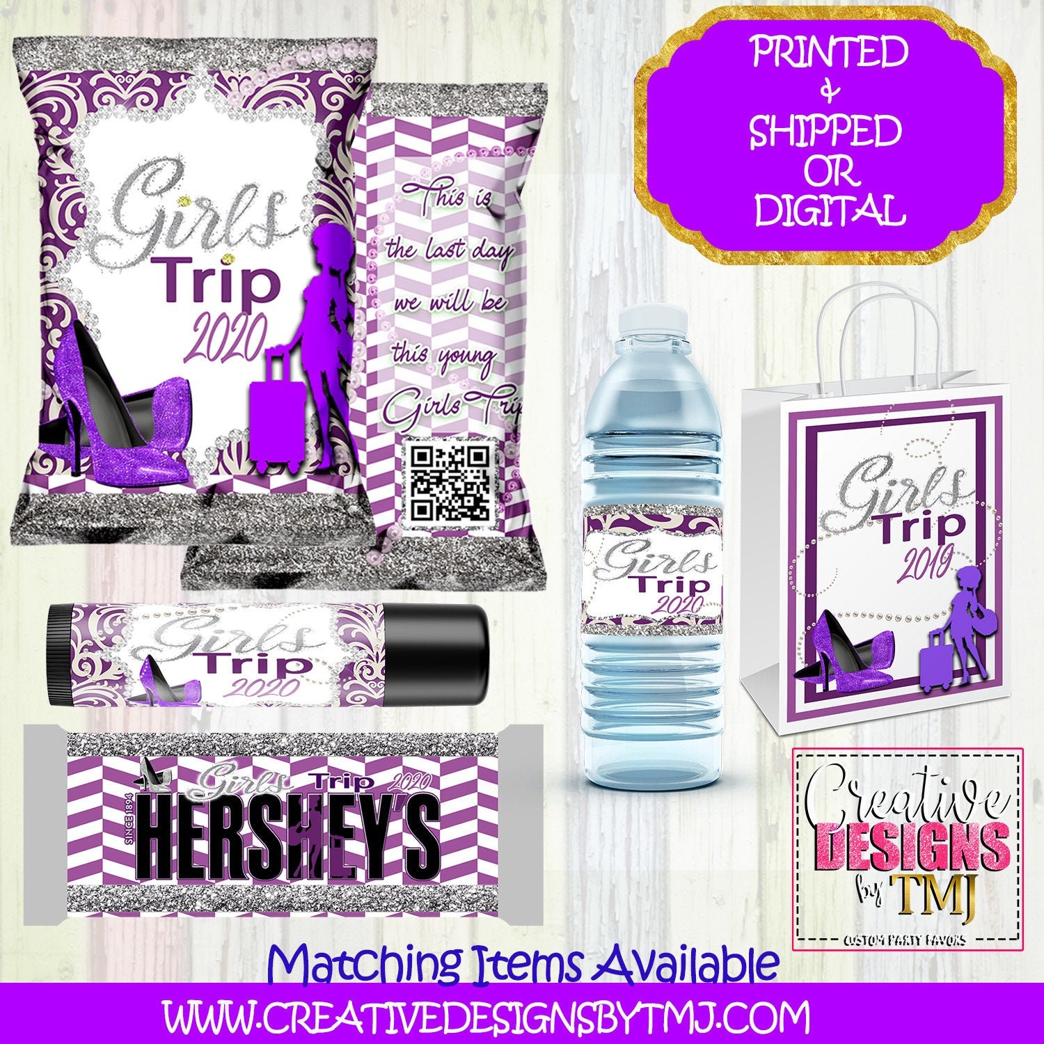 Girls Trip Party Favors Girls Trip Bolsas de chips Girls Trip - Etsy España