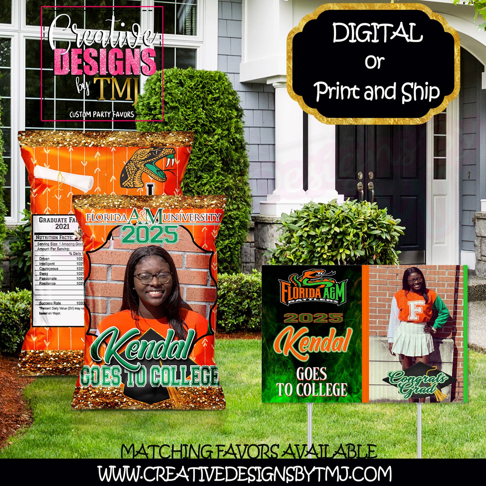 FAMU GRADUATION LAWN Sign Personalized Graduation Lawn Sign | Etsy