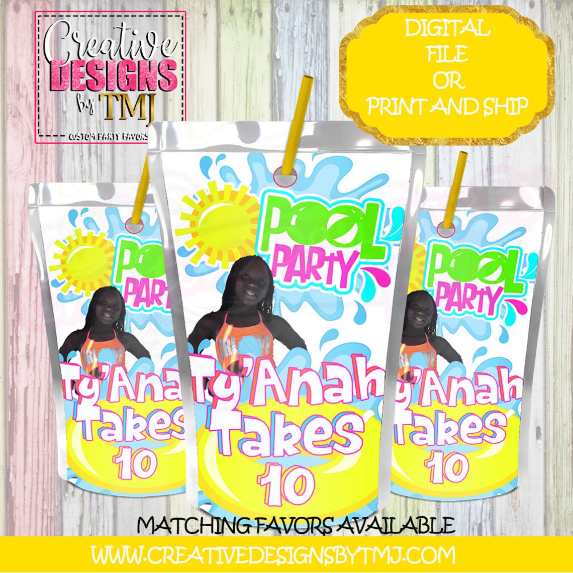 POOL PARTY Chip Bag Pool Party Favors Birthday Favors Beach | Etsy