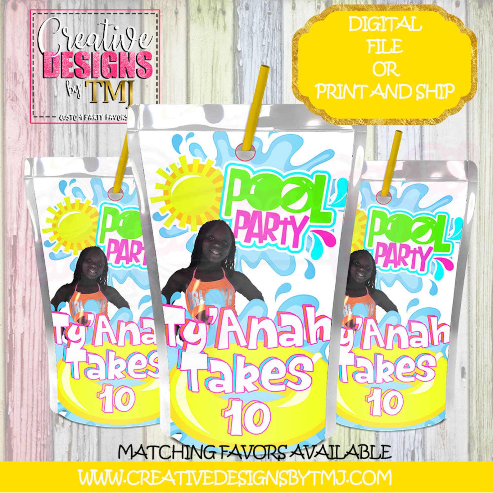 POOL PARTY Chip Bag Pool Party Favors Birthday Favors Beach - Etsy Finland