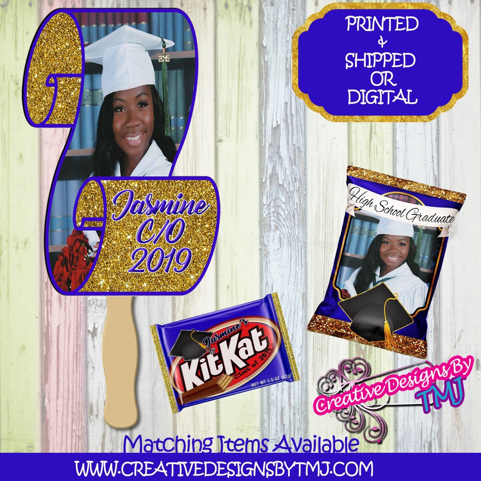 GRADUATION SCROLL FANS Graduation Fans Grad Fan Custom Fan - Etsy