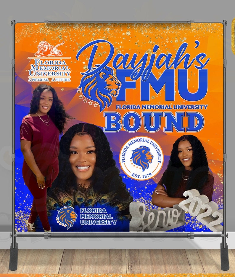 FMU Graduation Banner or Floor Decal: Trunk Party Backdrop (digital or ...