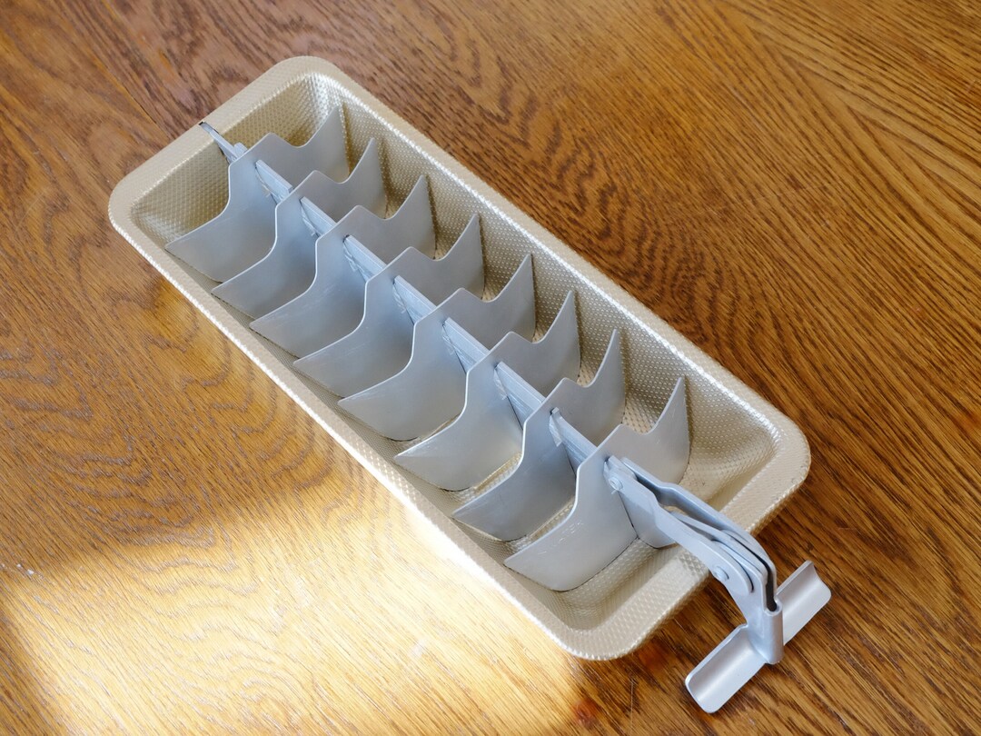 Vintage 1950's Aluminum Metal Ice Cube Tray - Etsy