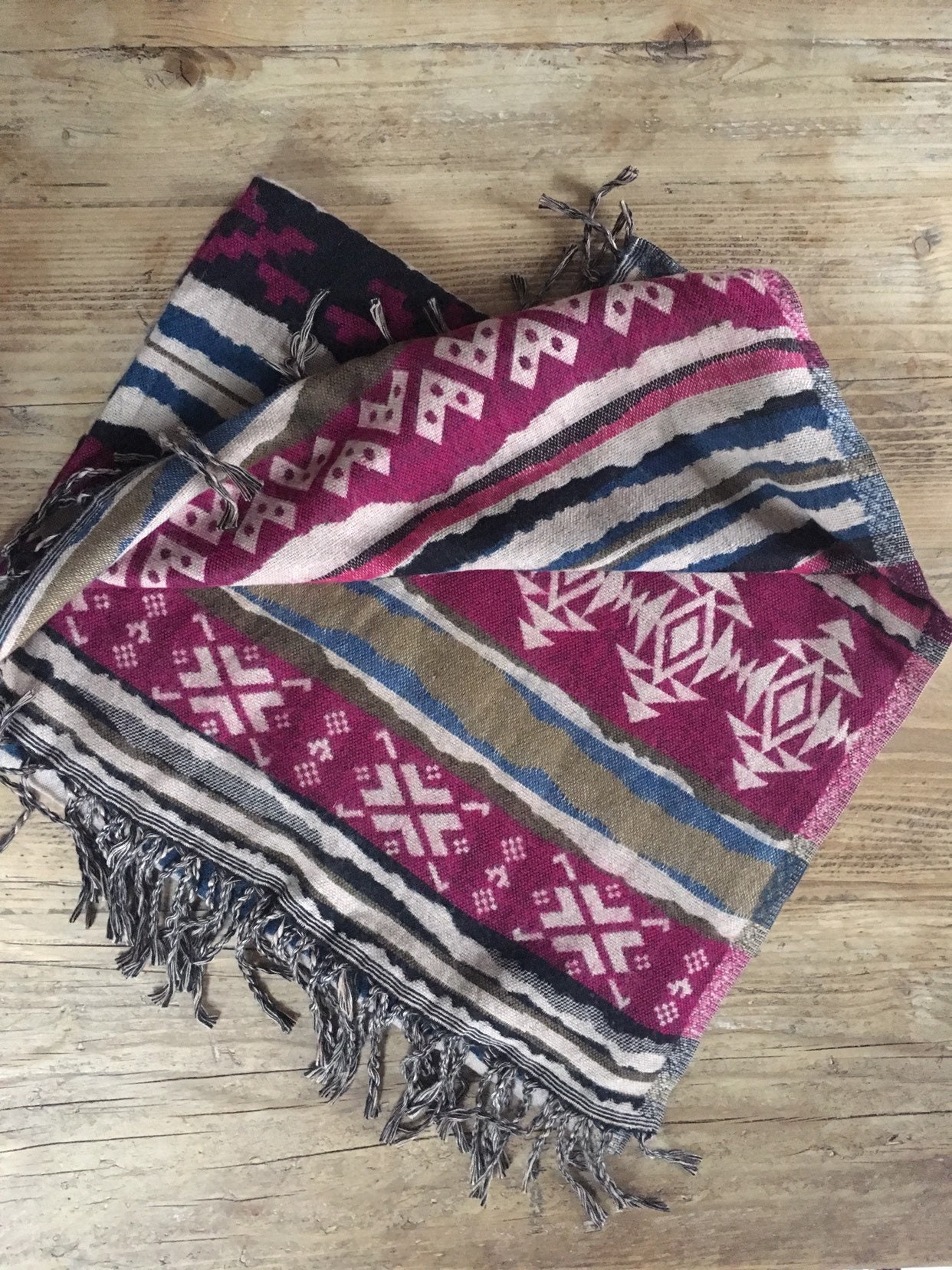 Peruvian Style Navajo Oversized Shawl Handmade Scarf Perfect - Etsy UK