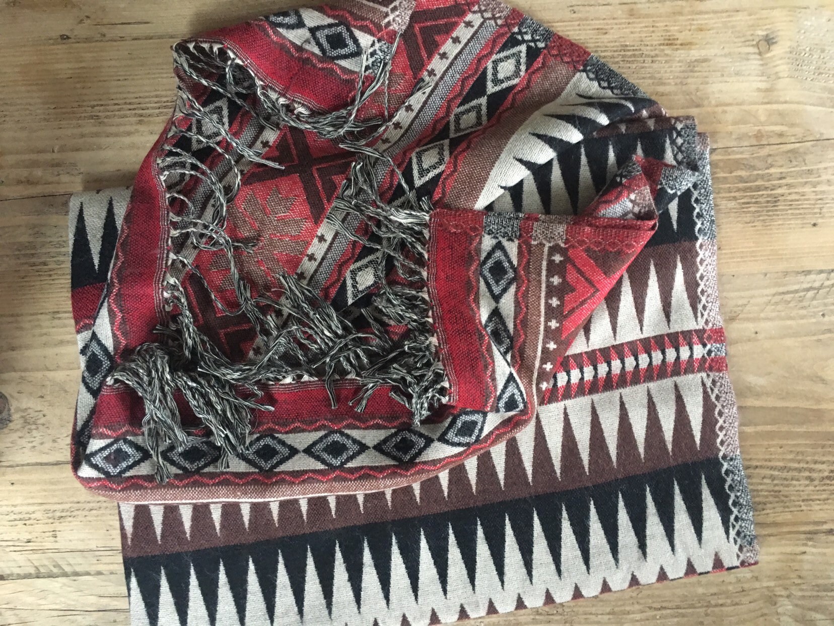 Oversized Scarf Peruvian Style Navajo Shawl Handmade Perfect - Etsy UK