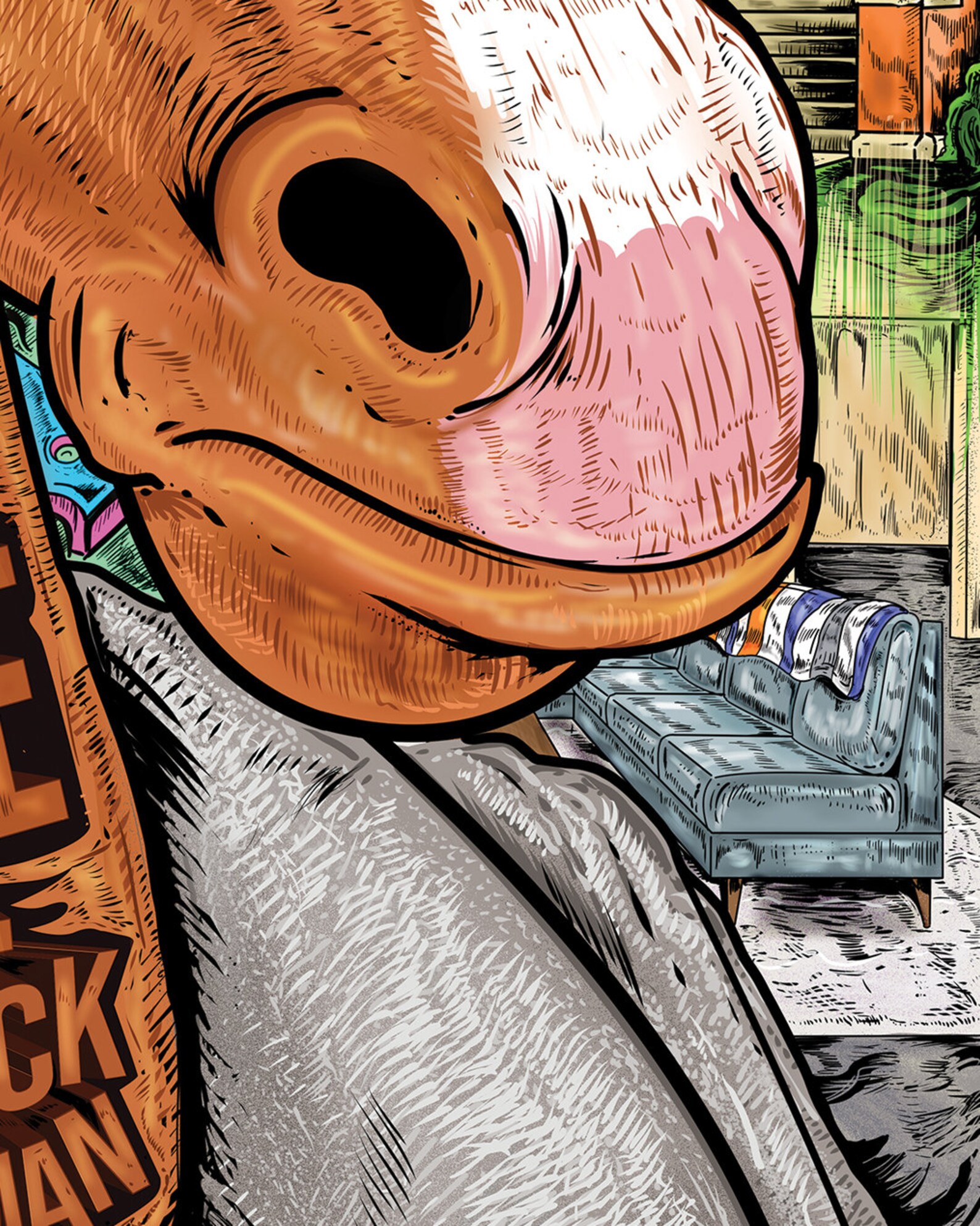 Bojack Horseman Famous Hair Lines Print Typography and | Etsy