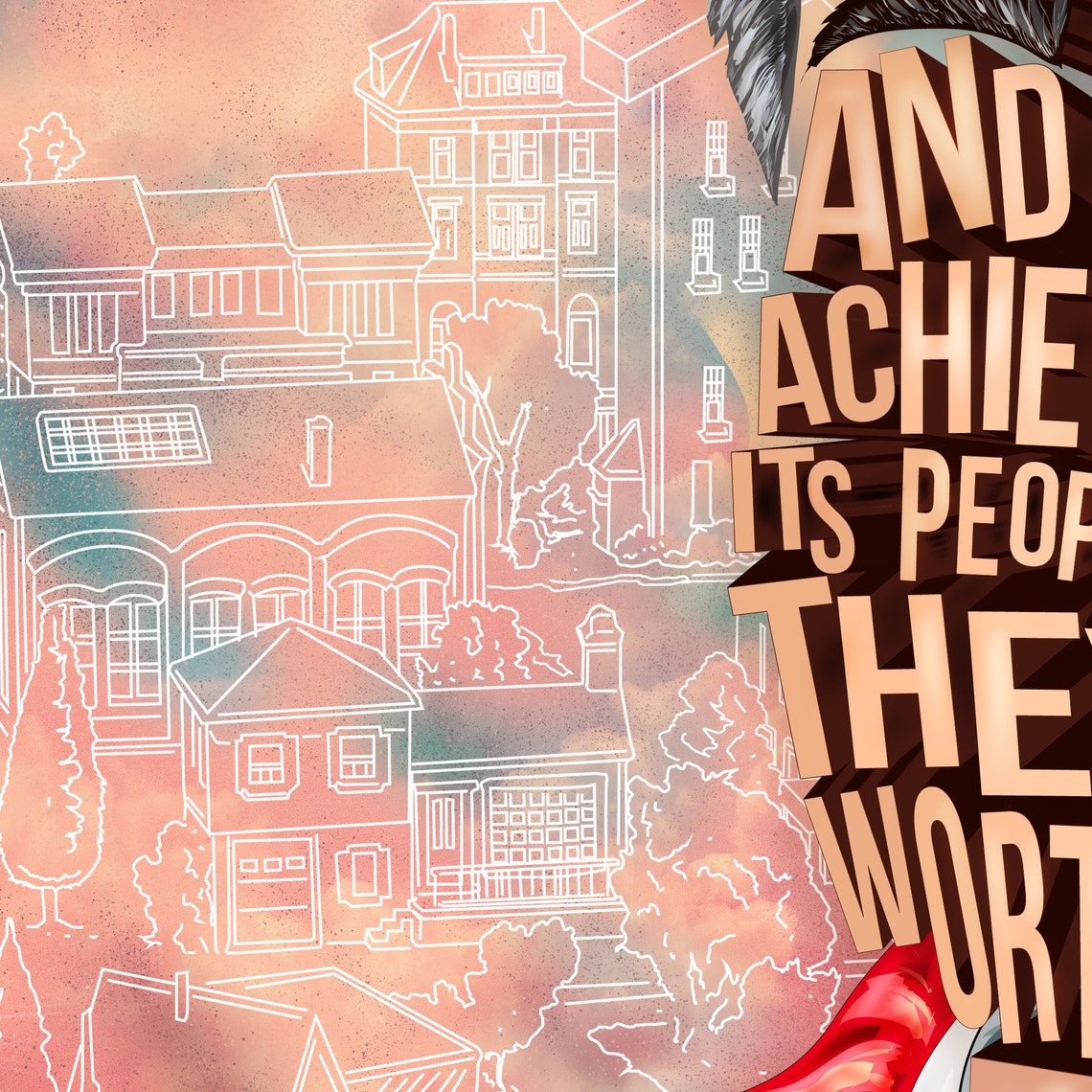 Fred Mr Rogers print typography and illustration | Etsy