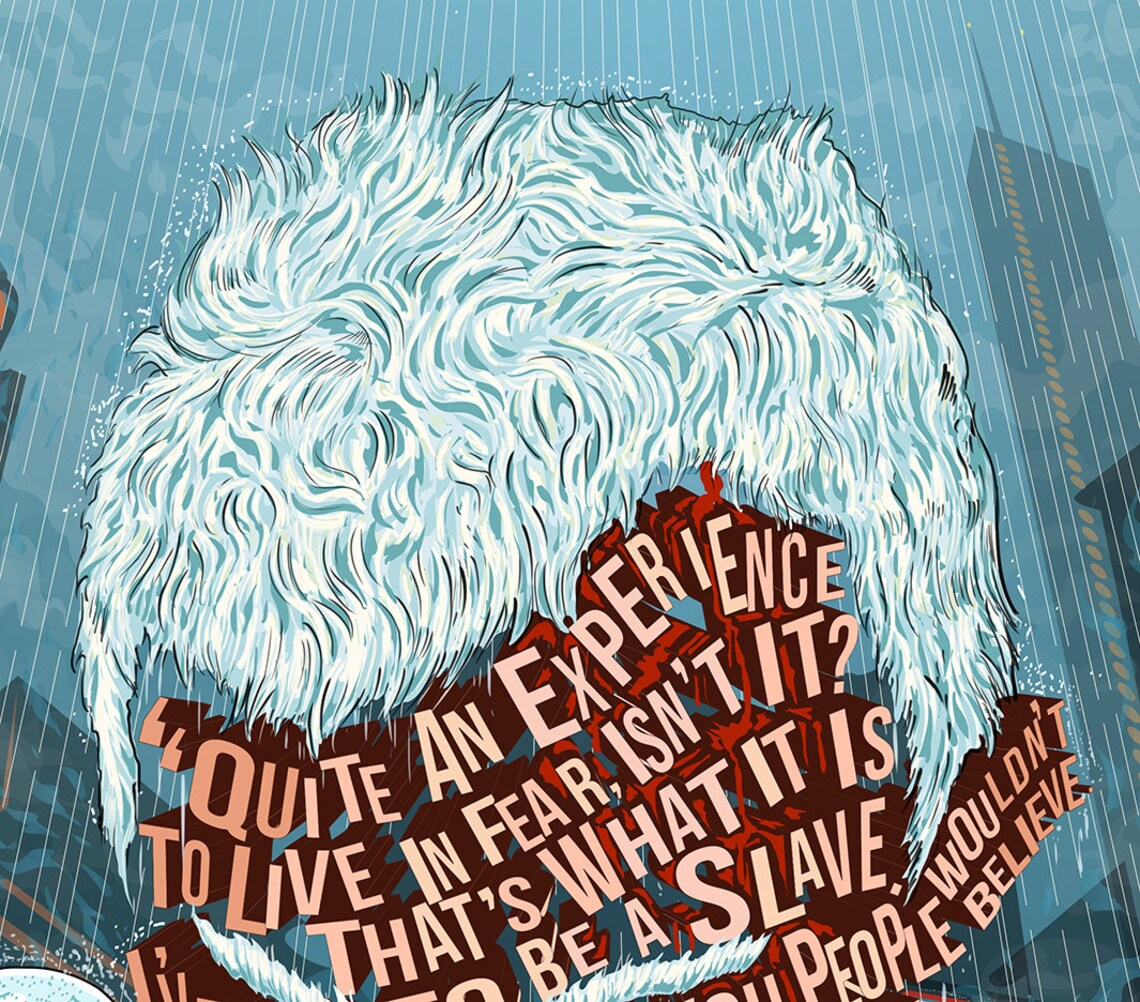 Roy Batty Tears in Rain Famous Hair Lines estampe typographie - Etsy France