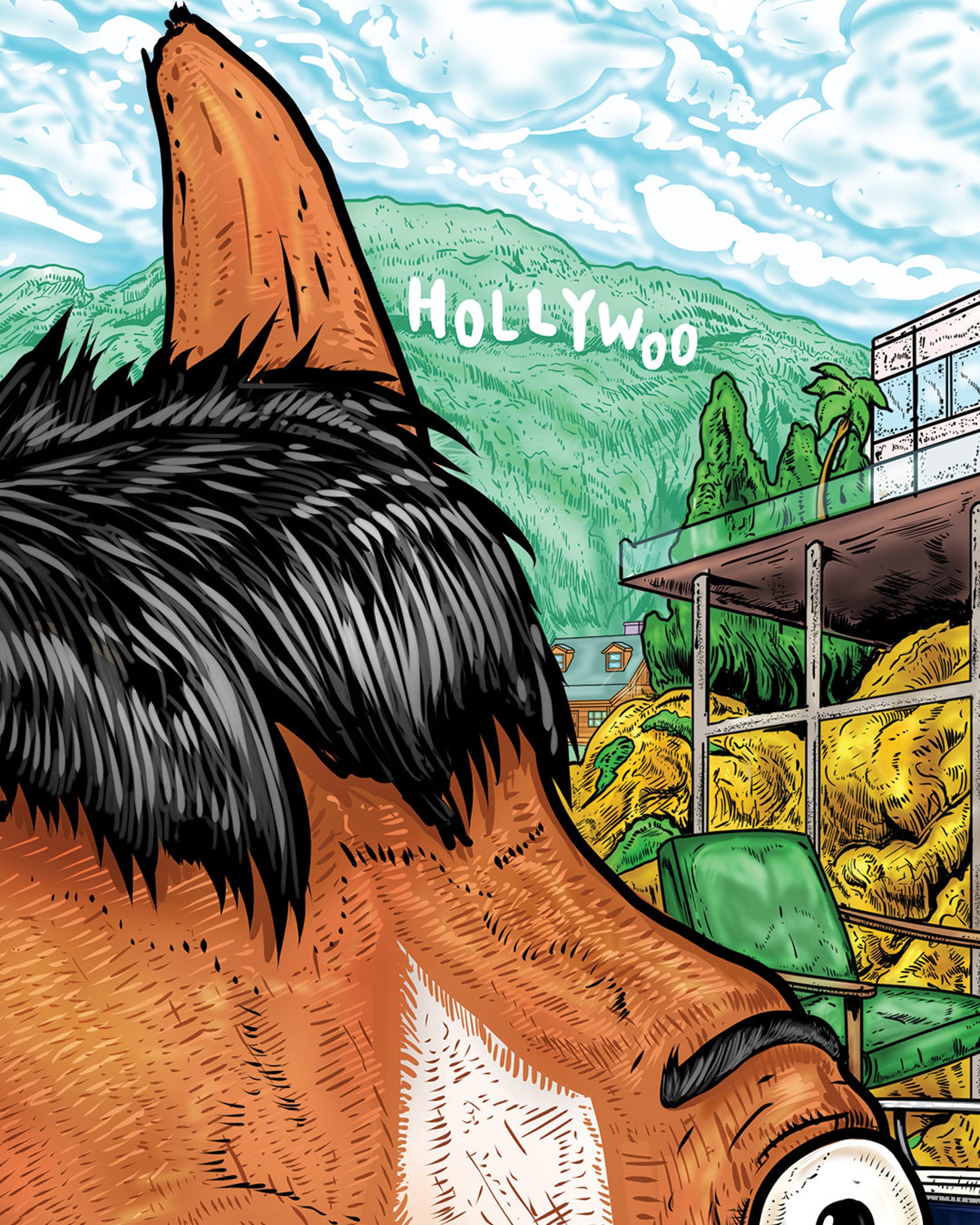 Bojack Horseman Famous Hair Lines Print Typography and | Etsy