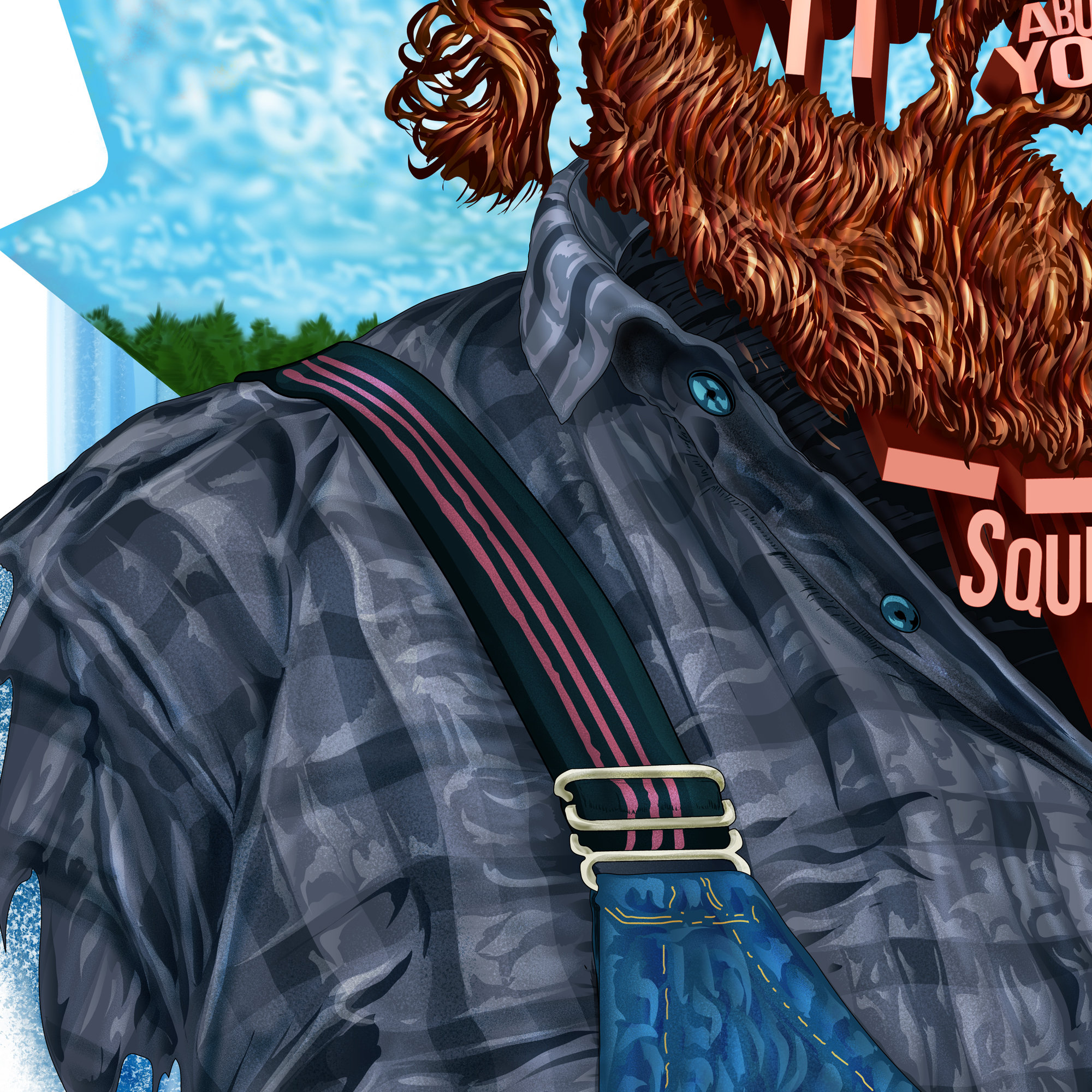 Squirrely Dan Famous Hair Lines Print Typography and - Etsy