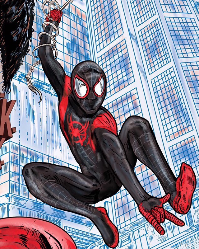 Miles Morales Famous Hair Lines impresión tipografía e | Etsy