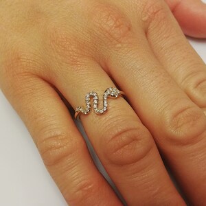 Diamond Snake Ring Set With 28 Diamonds - Etsy