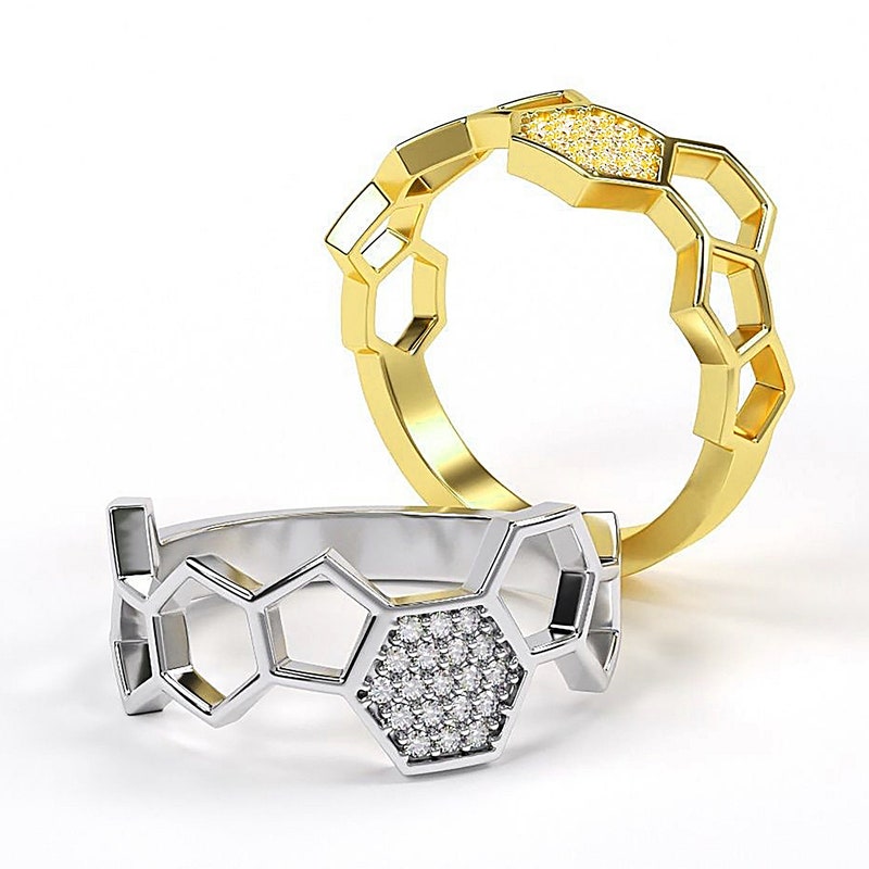 Honeycomb Ring - Etsy