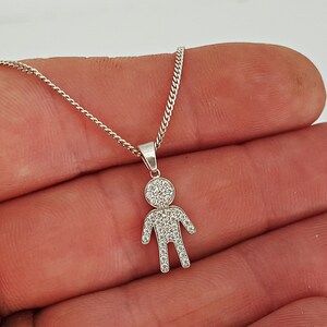 New Mom Necklace - Children Necklace - Diamond Girl Necklace - Gift for ...