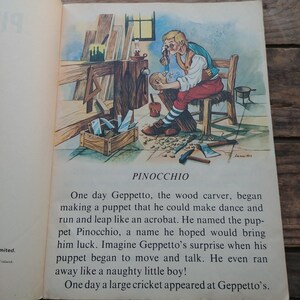 Pinocchio, Fairy Tale Book, - Etsy