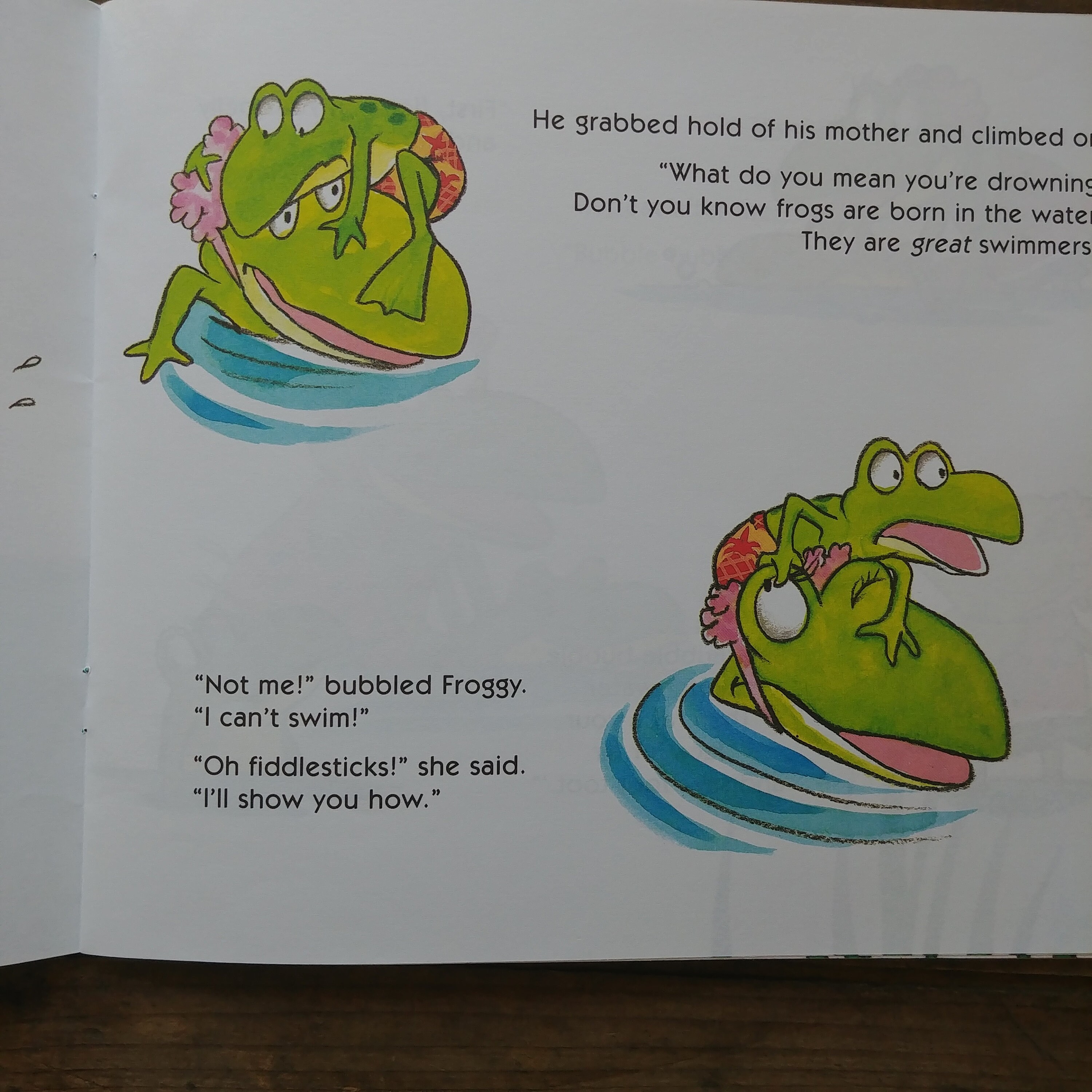 Froggy Learns to Swim by Jonathon London | Etsy