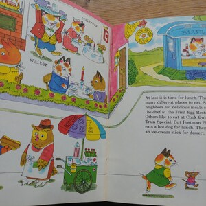 Richard Scarry's Postman Pig and His Busy Neighbors, Vintage Kid's Paperback Book - Etsy