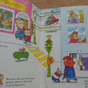 Richard Scarry's Postman Pig and His Busy Neighbors, Vintage Kid's Paperback Book - Etsy