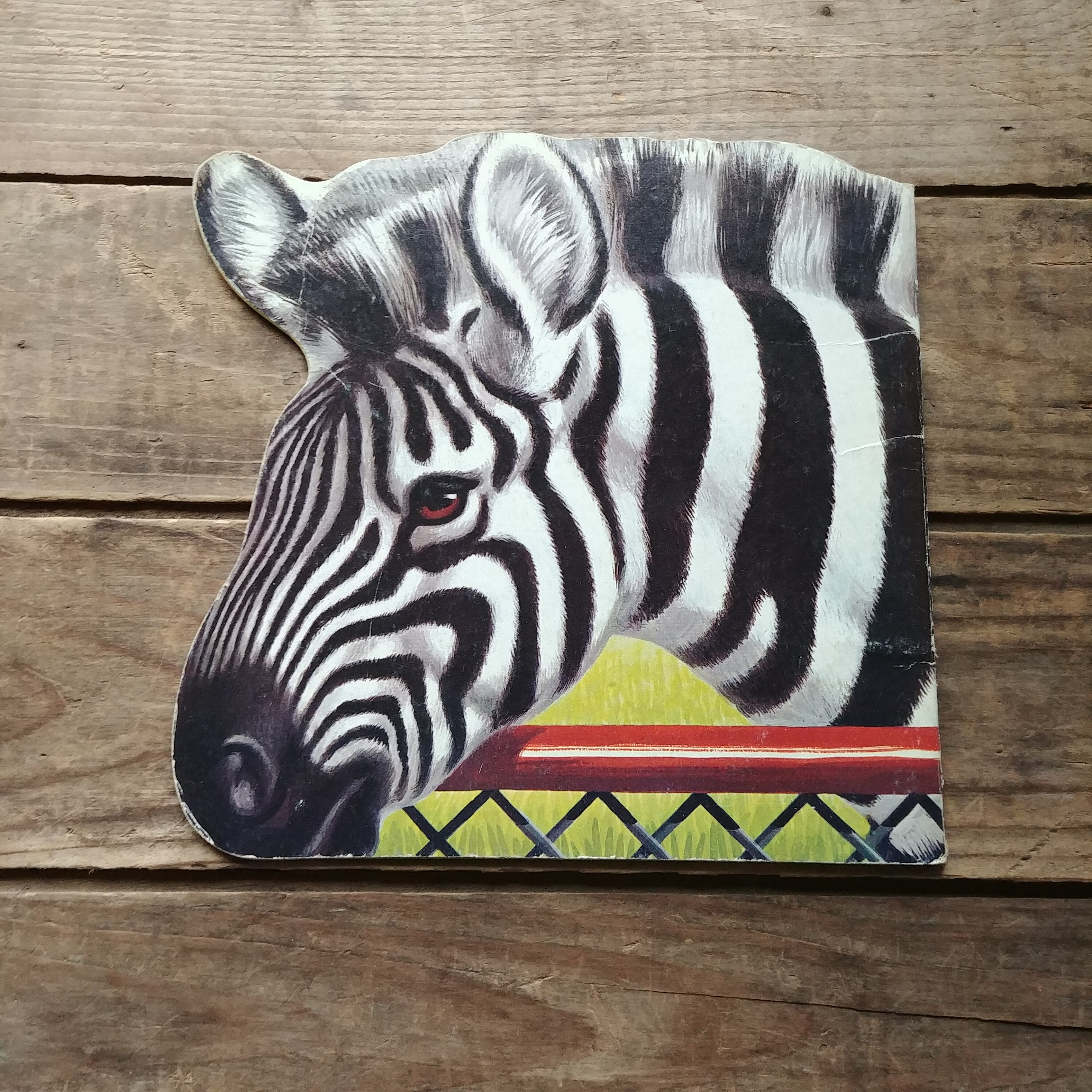 The Zoo Book Golden Super Shape Book Zebra Cover - Etsy
