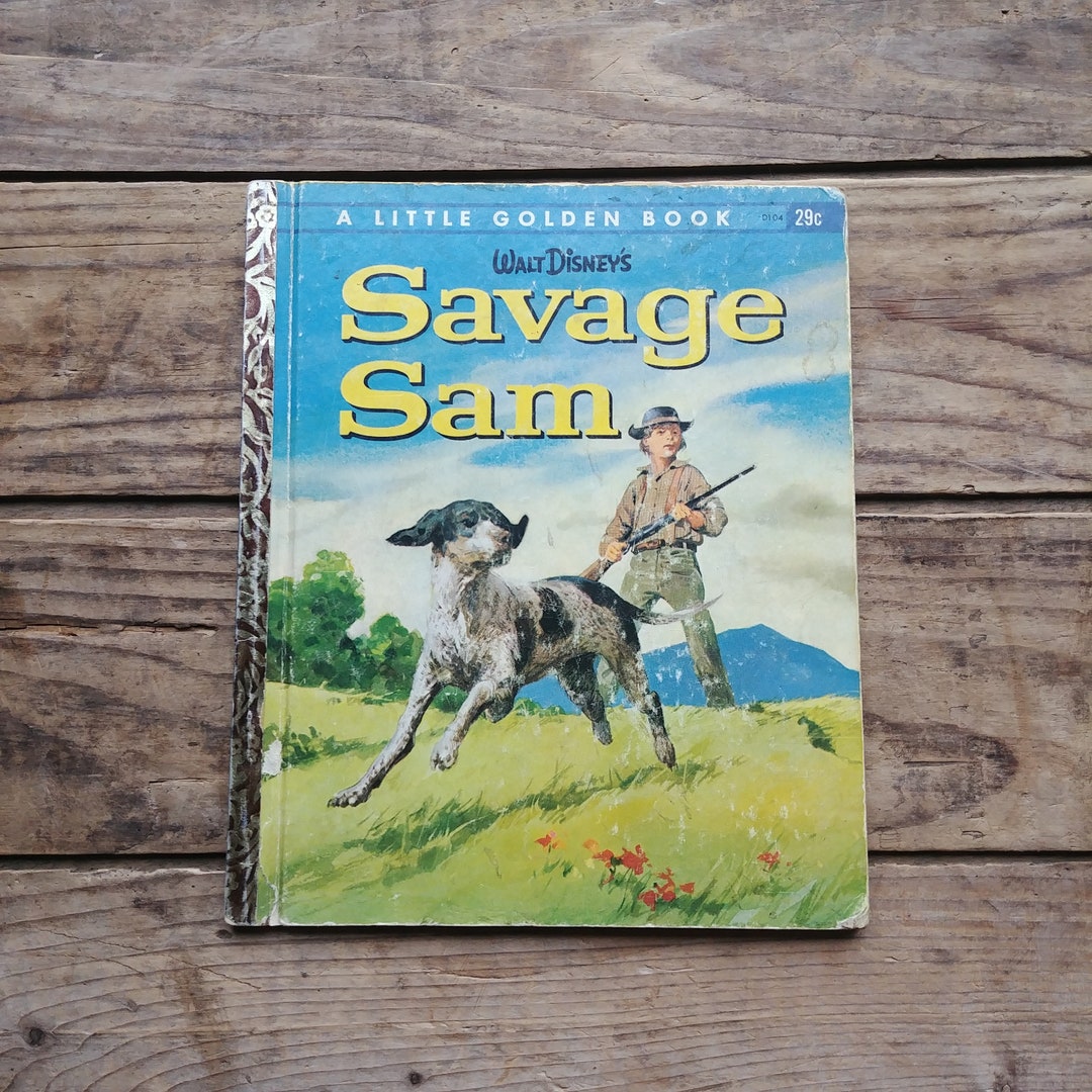 Savage Sam, a Little Golden Book, Walt Disney's, Fred Gipson - Etsy
