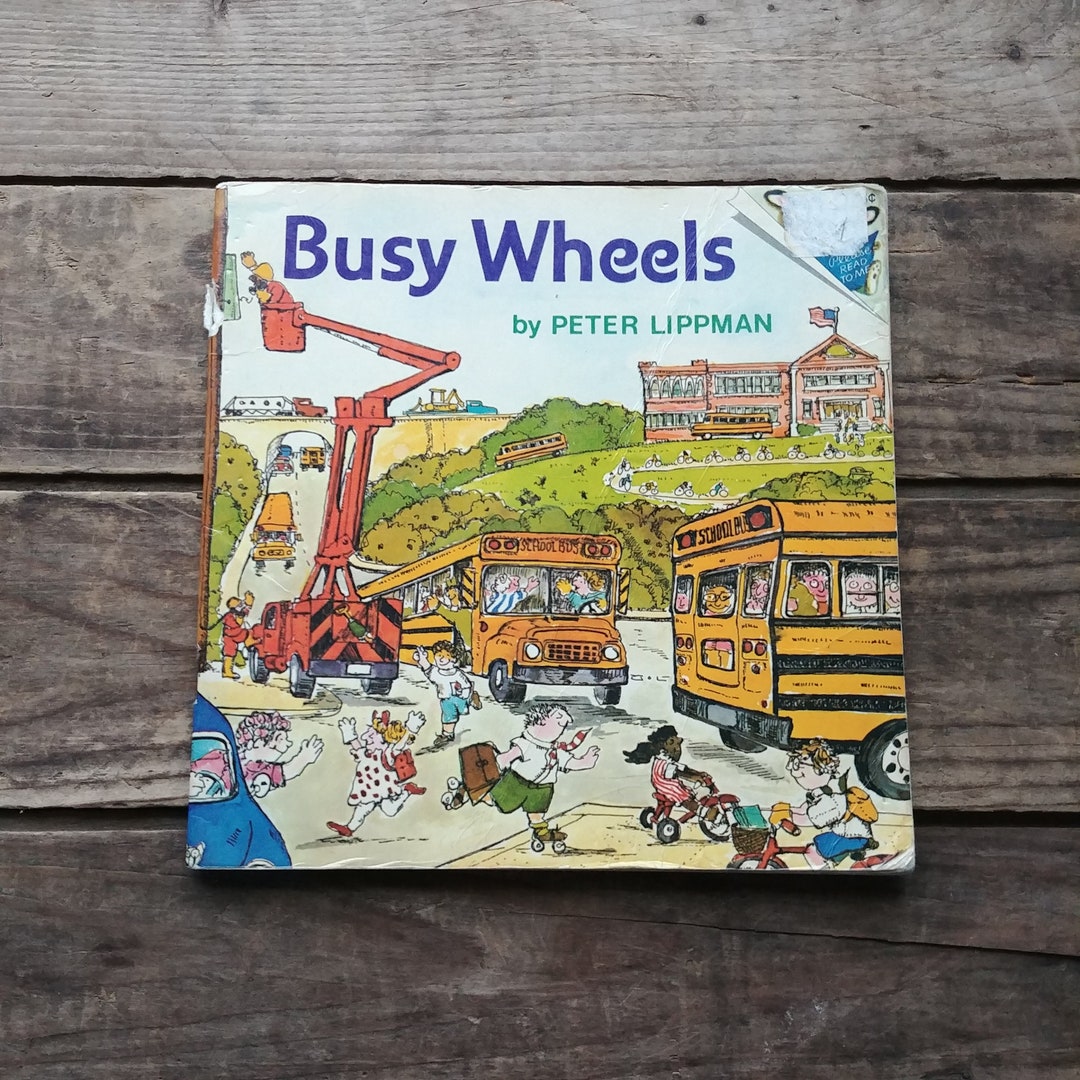 Busy Wheels, Vintage Children's Book - Etsy