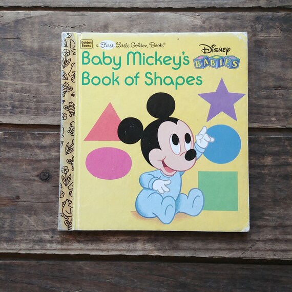 Baby Mickey's Book of Shapes Disney Babies Vintage First | Etsy