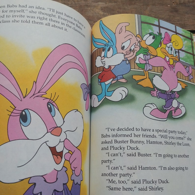 Tiny Toon Adventures Happy Birthday Babs Little Golden Book - Etsy