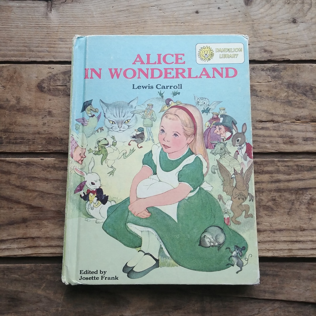 Alice in Wonderland, Peter Pan, Vintage Book, 2 in 1, 1955, Dandelion ...