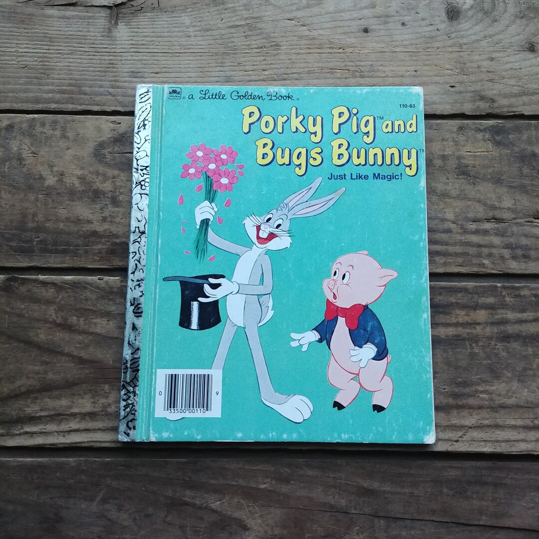 Porky Pig and Bugs Bunny Just Like Magic, Little Golden Book, Vintage ...