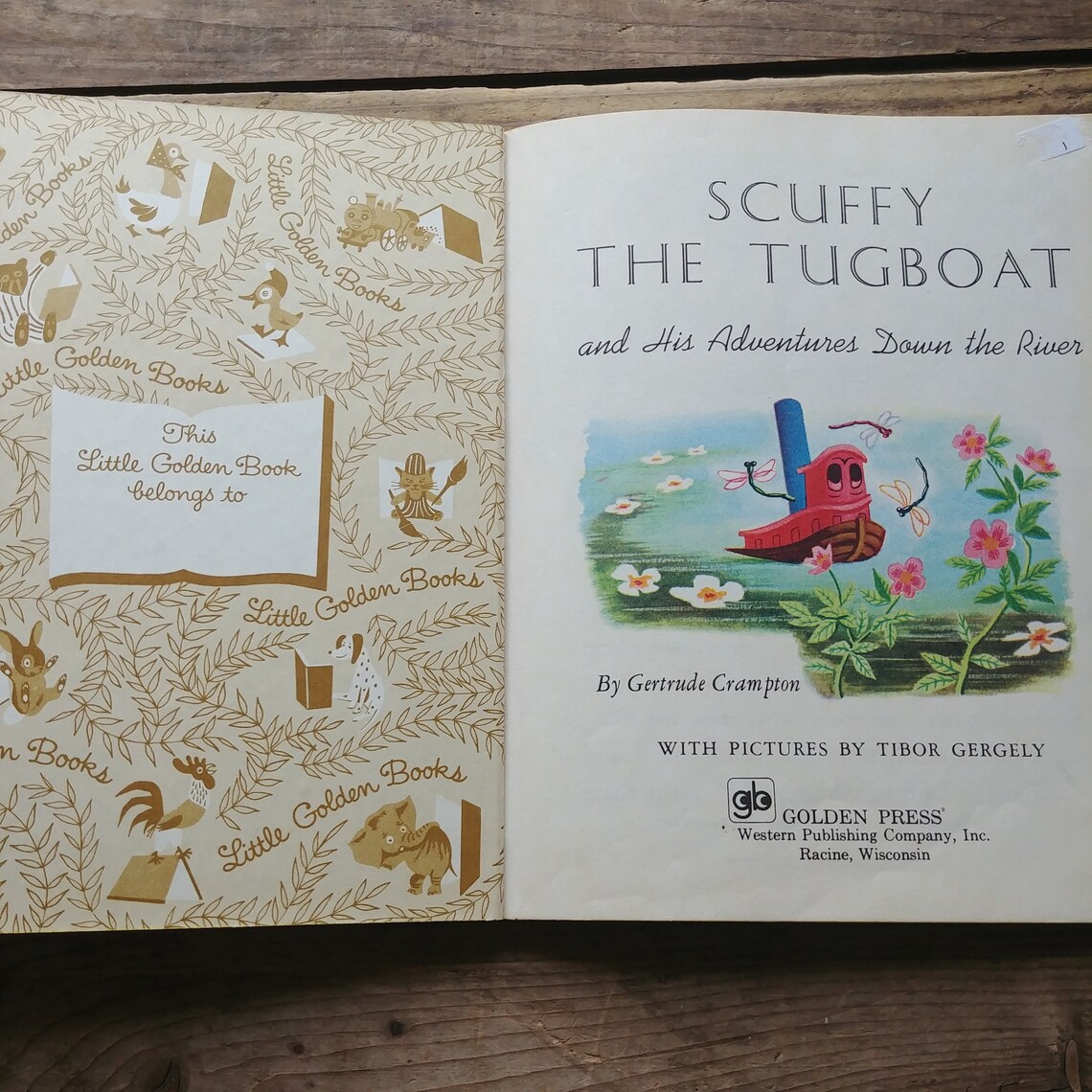 Scuffy the Tugboat Little Golden Book | Etsy