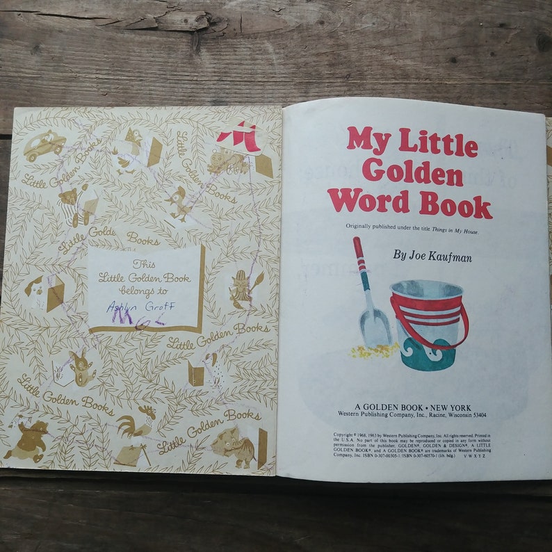 My Little Golden Word Book Vintage Little Golden Books - Etsy