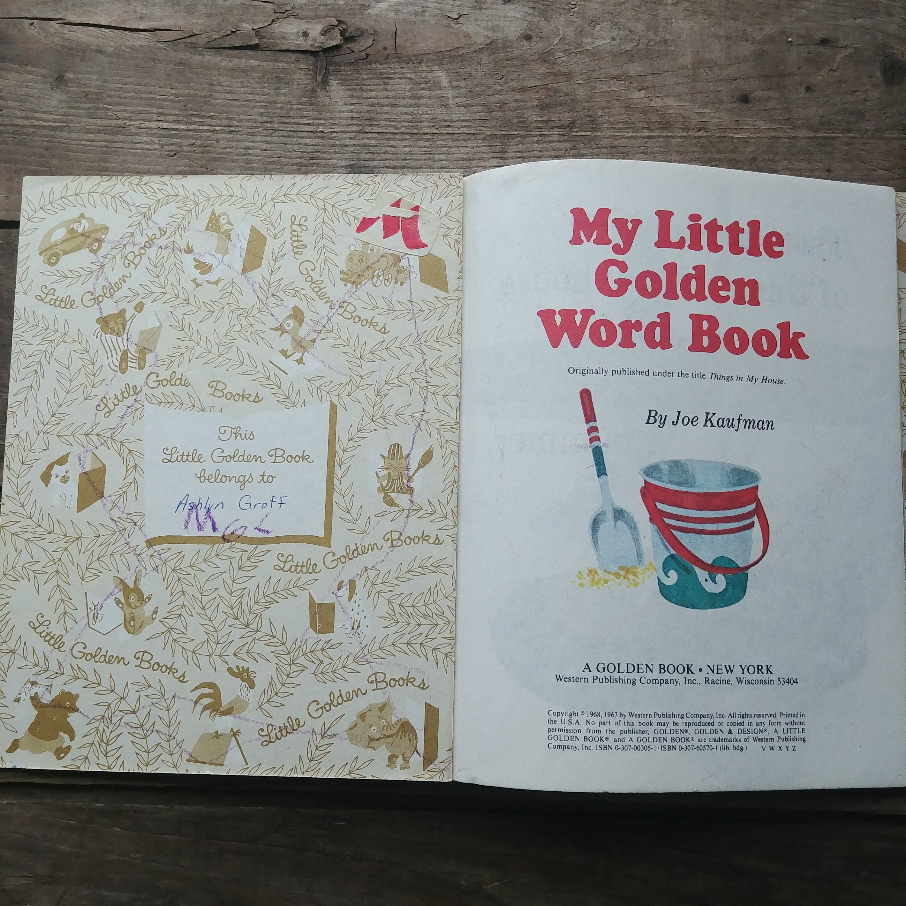 My Little Golden Word Book Vintage Little Golden Books - Etsy