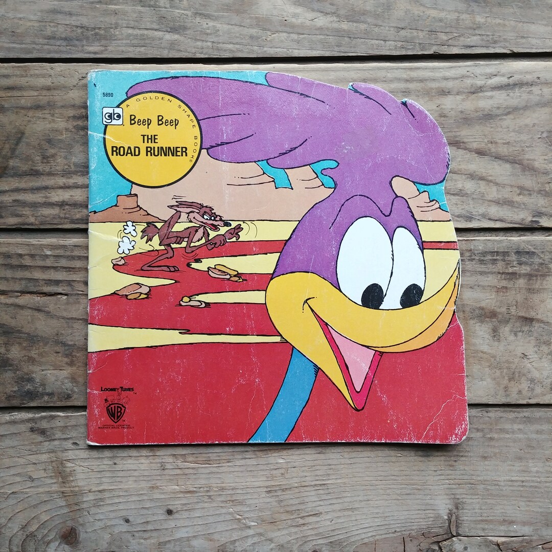 Beep Beep the Road Runner, a Golden Super Shape Book, Vintage 1970s - Etsy