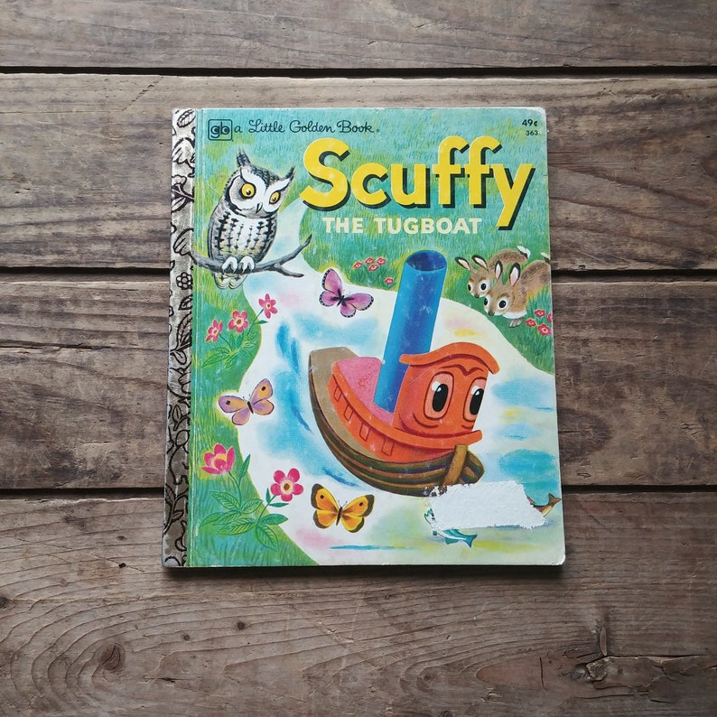 Scuffy the Tugboat Little Golden Book | Etsy
