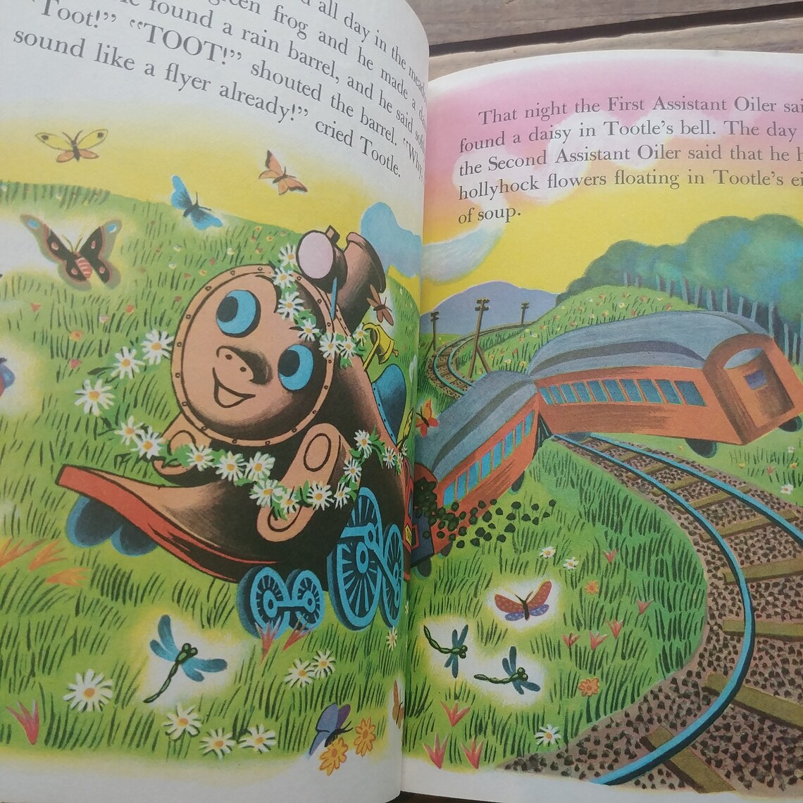 Tootle Vintage Little Golden Book Train Engine Story for | Etsy