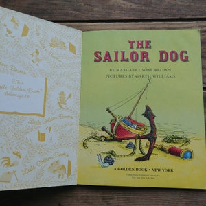 The Sailor Dog Vintage Little Golden Book by Margaret Wise - Etsy