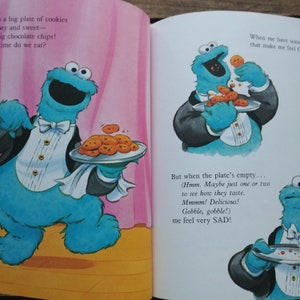 Happy and Sad, Grouchy and Glad, Vintage Little Golden Book, Sesame ...