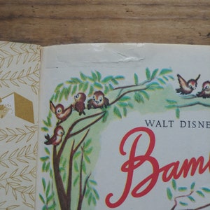 Bambi, a Little Golden Book, Walt Disney's, - Etsy