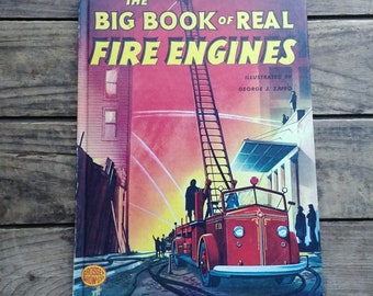Big Fire Engine Book - Etsy