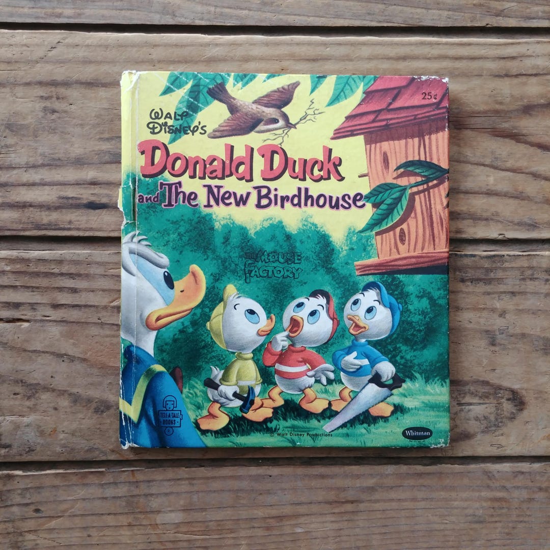 Donald Duck and the New Birdhouse, Whitman Tell a Tale Books, Vintage ...