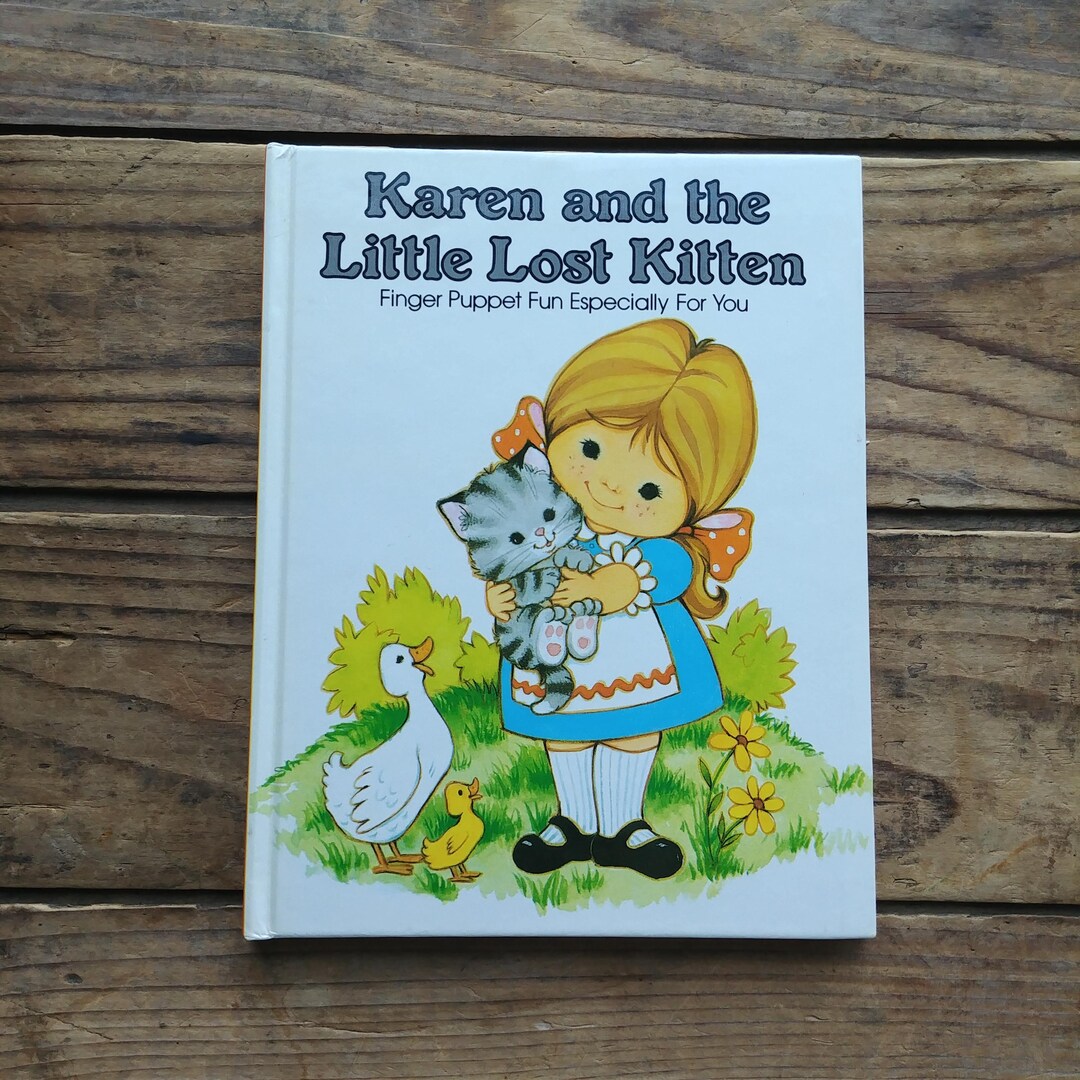 Karen and the Little Lost Kitten, Finger Puppet Books, Vintage 1980s - Etsy