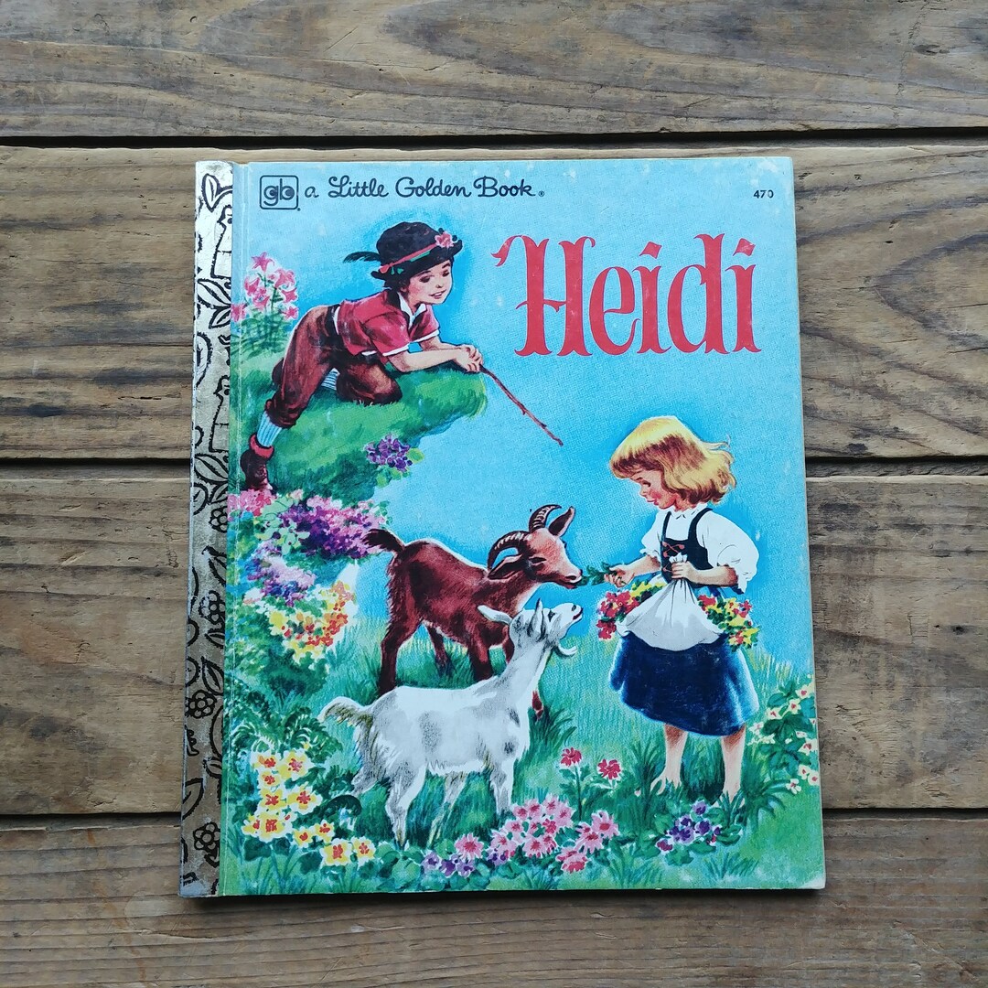 Heidi, Vintage Little Golden Book 1980s, by Johanna Spyri - Etsy