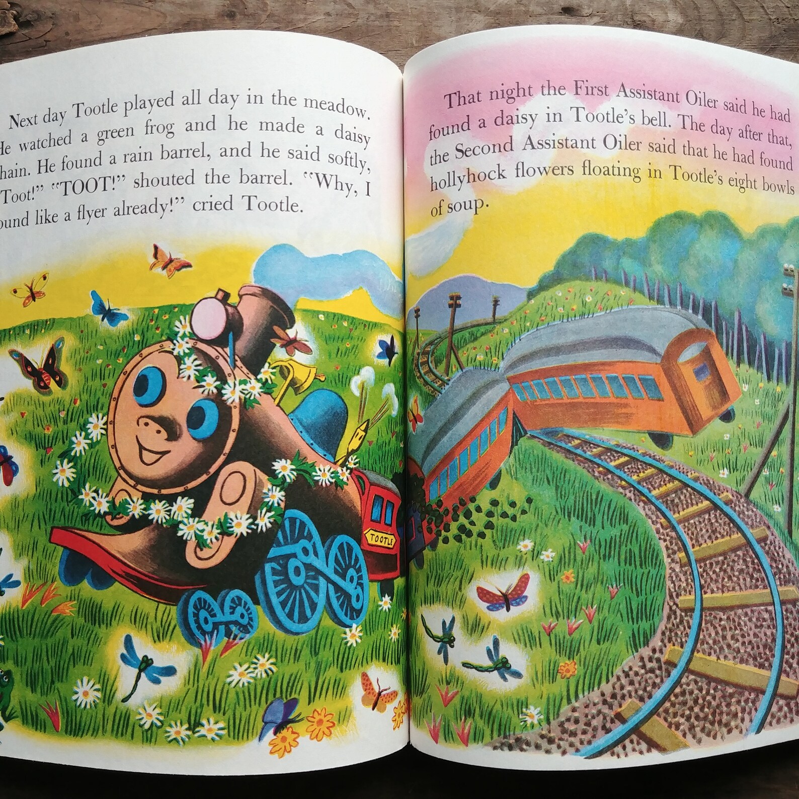 Tootle Vintage Little Golden Book Train Engine Story for | Etsy